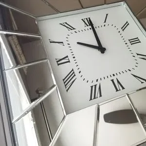 Z Gallerie | Wall Decor | Large Glam Mirrored Wall Clock Z Gallerie ...